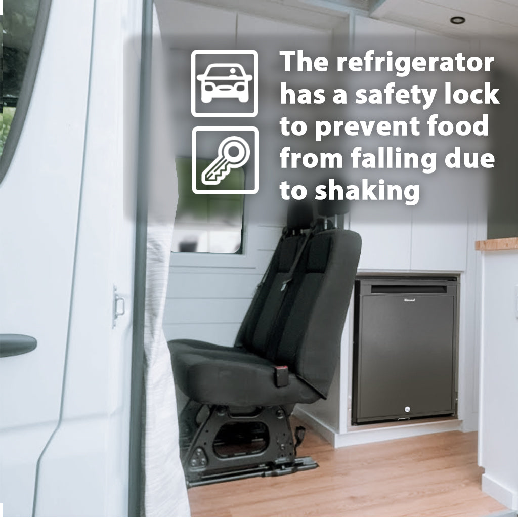 SMAD 1.0 cu.ft Mini Absorption Refrigerator-Silent 12v rv fridge With ...